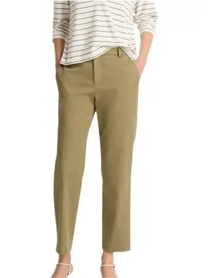 Vince Tailored Casual Pants With Belt Loops - Green