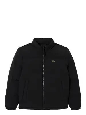 Lacoste Padded Down Jacket With Embroidered Logo - Black