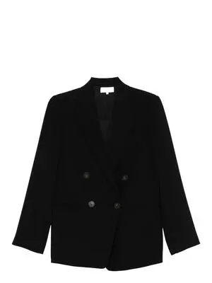 Vince Double-breasted Suit Jacket - Black