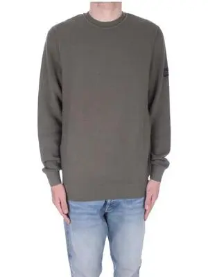Barbour Crewneck Knitted Jumper With Long Sleeves - Gray