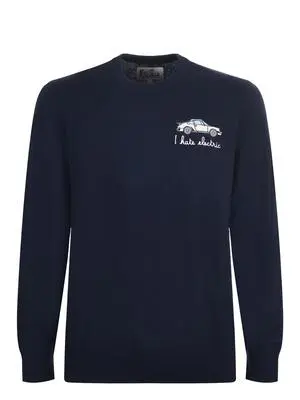 MC2 SAINT BARTH Embroidered Crewneck Jumper - Black