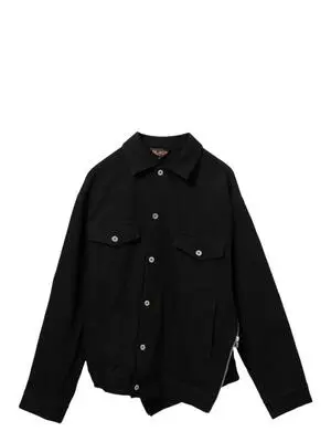 Comme Des Garçons Asymmetrical Hem Jacket - Black