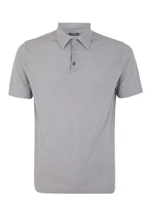 ZANONE Short-sleeved Polo Shirt - Grey