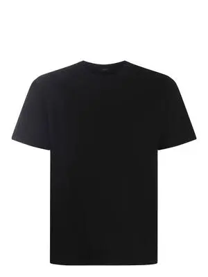 Herno Logo Patch Crewneck T-shirt - Black