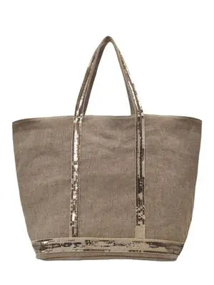 Vanessa Bruno Cabas Logo Shoulder Bag - Gray