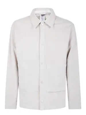 NEW BALANCE Long-sleeved Straight-hem Shirt - Timberwolf