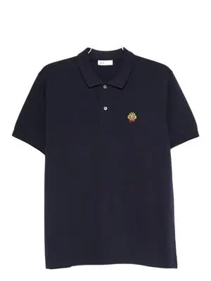 Bally Logo Embroidered Short Sleeved Polo Shirt - Black
