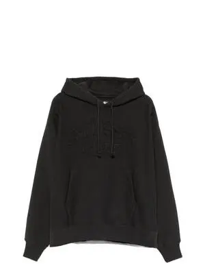 StÜssy Long Sleeve Hooded Sweatshirt - Black