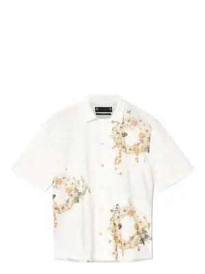 ALLSAINTS Fleur Oversized Short Sleeve Shirt - Ecru