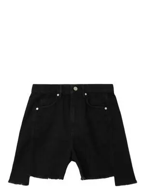 ALLSAINTS Frankie High Waisted Denim Shorts - Black