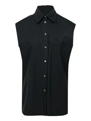 N.21 N21 Sleeveless Shirt With Classic Collar