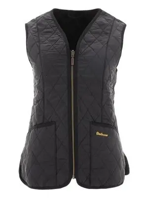 Barbour Logo Embroidered Quilted Gilet - Black