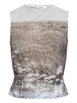 SAMSOE SAMSOE Sleeveless Landscape Print Top - Hazyfields