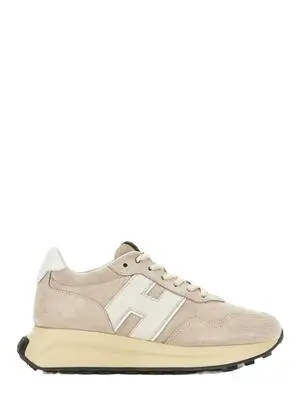 Hogan H641 Lace-up Sneakers - Nude