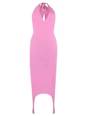 PATOU Patou Halterneck V-Neck Maxi Dress With Open Back