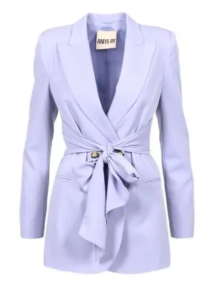 ANIYE BY Tailored Blazer With Belted Waist - Blue