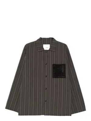 Nanushka Jelmer Striped Shirt - Black