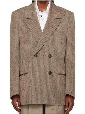 RÓHE Double Breasted Blazer - Brown