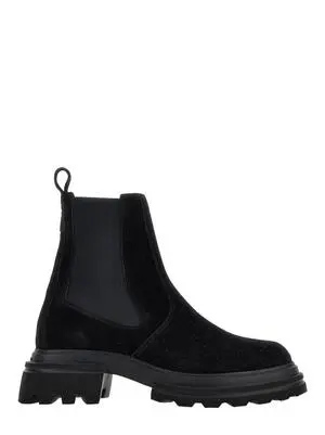 Hogan Round-toe Slip-on Chelsea Boots - Black