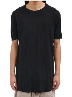 THOM KROM Raw-edge Panelled T-shirt - Black