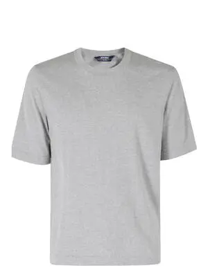 K-WAY Combe Marl-effect Crew-neck T-shirt - Gray
