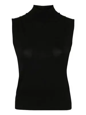 ERMANNO FIRENZE ERMANNO FIRENZE Sleeveless High Neck Top With Cut-Out Detail