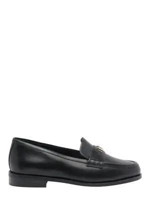 Michael Kors Logo Plaque Slip-on Loafers - Black