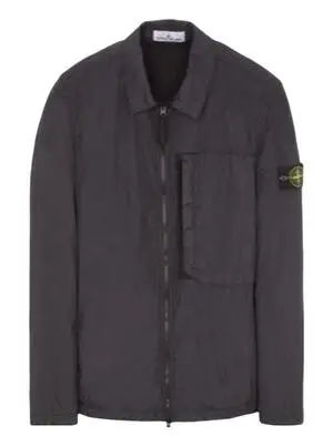 Stone Island Crinkle Reps Lightweight Jacket - Black
