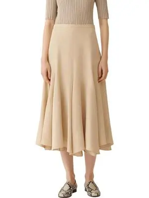 Fabiana Filippi Flared Pleated Skirt - Nude