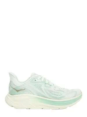 Hoka One One Clifton 10 Round Toe Lace-up Sneakers - White