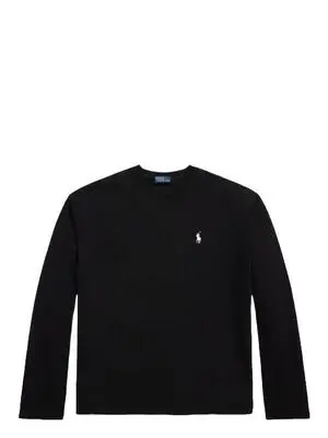 Polo Ralph Lauren Crewneck Logo Embroidered T-shirt - Black
