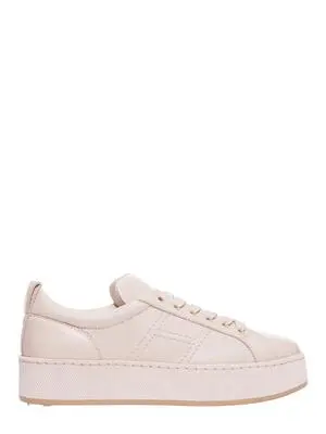 Hogan Side H Detailed Lace Up Sneakers - Pink