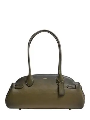 COACH Empire Carryall 34 Glazed Leather Shoulder Bag - Green