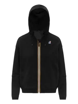 K-WAY Lara Full Zip Hoodie - Black
