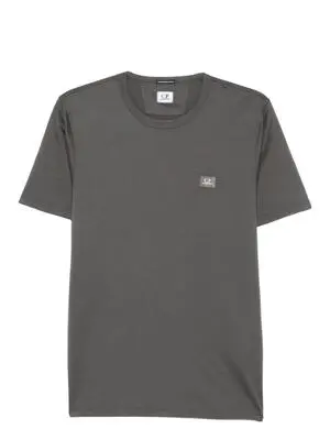 C.P. COMPANY Logo Patch Crewneck T-shirt - Grey