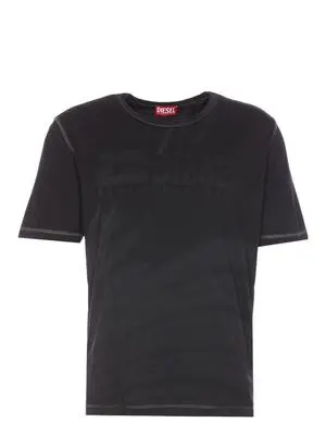 DIESEL® T-adjust-r13 Laser-faded Logo T-shirt - Black