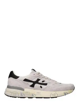 Premiata Round-toe Lace-up Low-top Sneakers - Gray