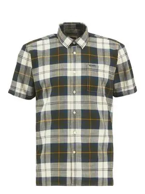 Barbour Tartan-pattern Short-sleeve Shirt - Black