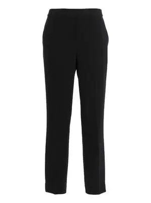 Theory Straight-leg Cropped Trousers - Black