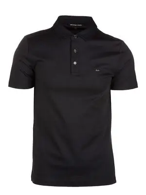 Michael Kors Logo Embroidered Polo Shirt - Black