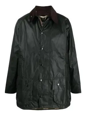 Barbour Barbour Beaufort Long-Sleeved Wax Jacket Black