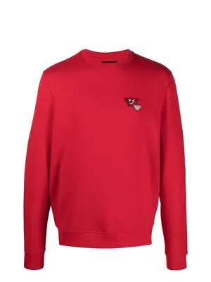 EMPORIO ARMANI Emporio Armani Logo Patch Crewneck Sweater