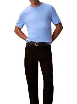 Calvin Klein Pima Cotton Short Sleeve Jumper - Blue Gradient