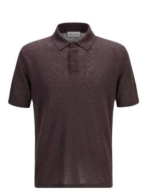 ROBERTO COLLINA Short-sleeved Polo Shirt - Black