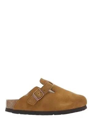 BIRKENSTOCK Shearling Lined Mules - Brown