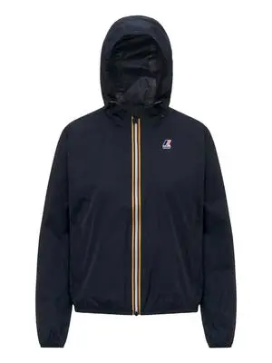 K-WAY Zip-up Hooded Waterproof Jacket - Blue Depth
