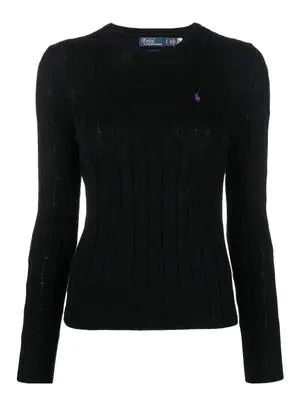 Polo Ralph Lauren Polo Ralph Lauren Cotton Jumper With Iconic Pony Embroidery Black