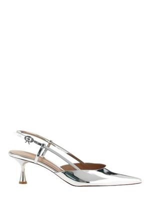 GIANVITO ROSSI Ascent Pointed-toe Slingback Pumps - Silver