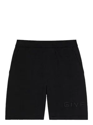 Givenchy Herringbone Jacquard Bermuda Shorts - Black