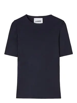 JIL SANDER Crewneck Short-sleeved T-shirt - Black